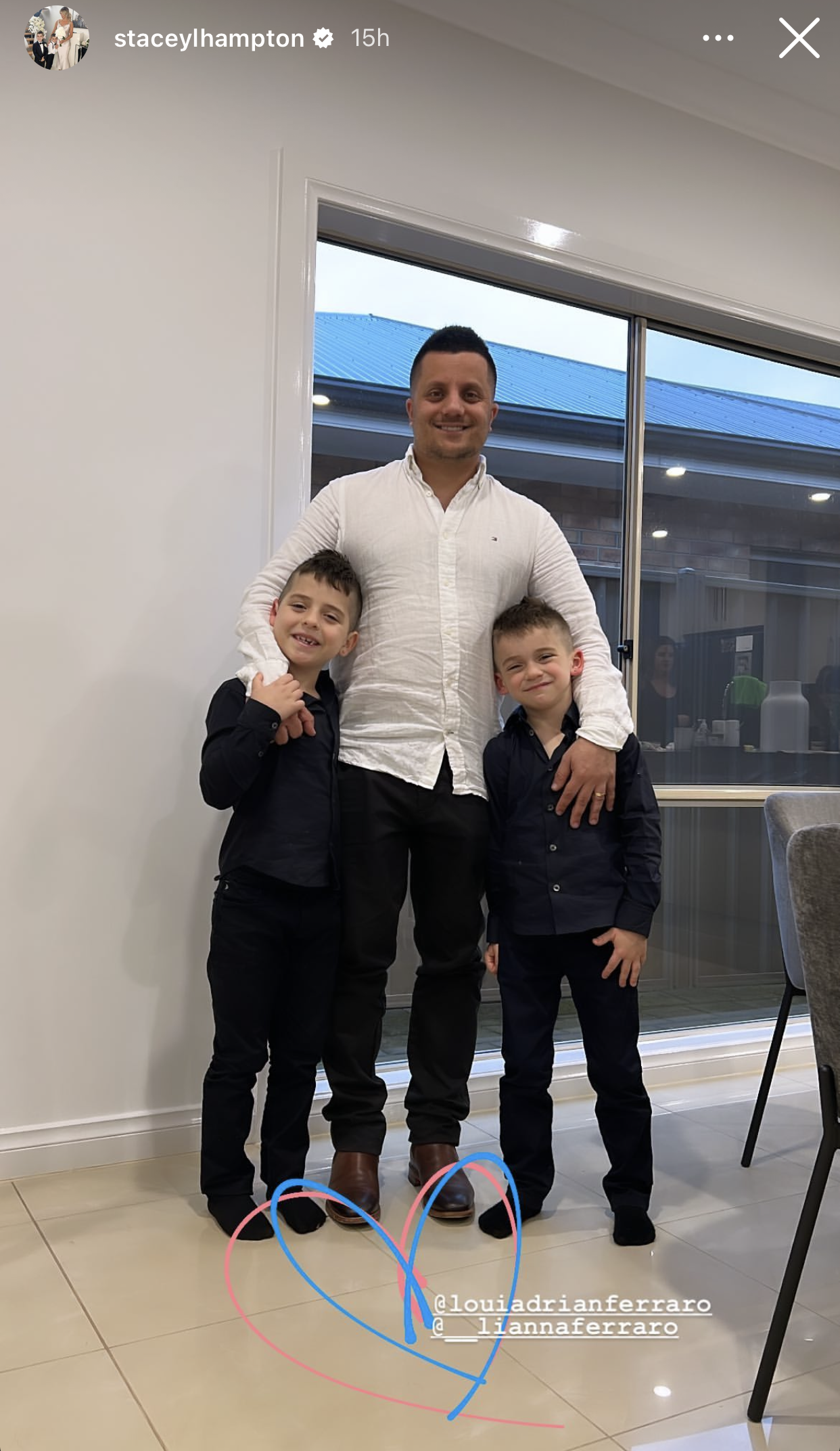 Stacey Hampton Shares Photos of Sons at Shane Smith's Funeral