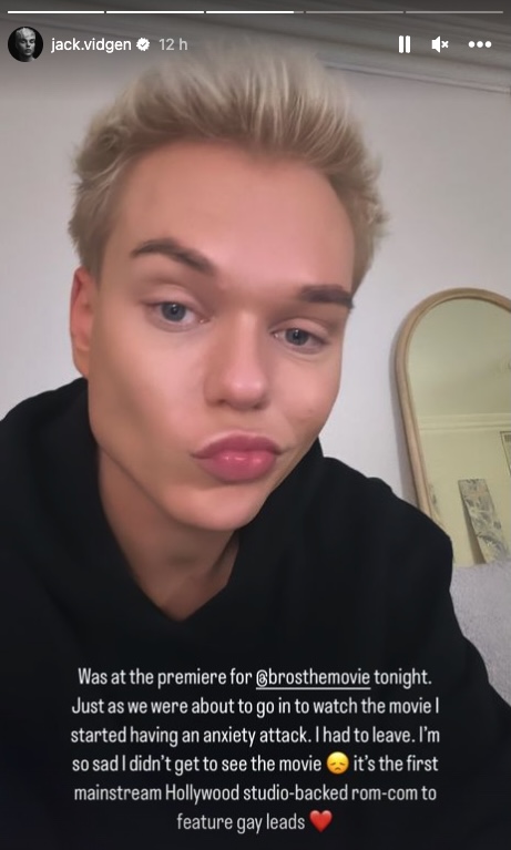 Jack Vidgen Forced to Leave Sydney Premiere After Anxiety Attack