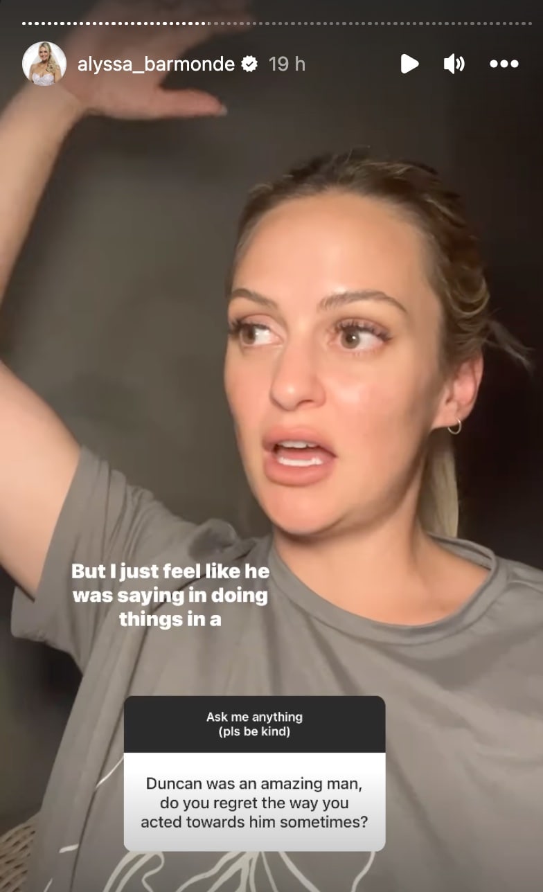 Married at First Sight's Alyssa says Duncan was 'strategic'