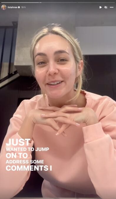 Married at First Sight's Tahnee hits back at pregnancy speculation